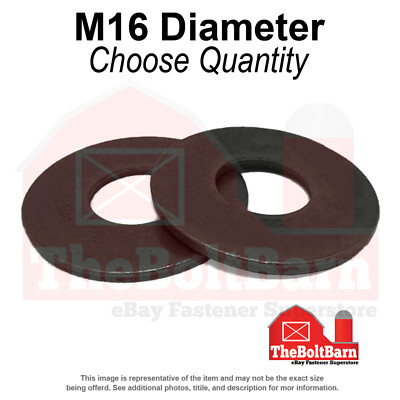 M16 Class 10 Hardened Flat Washers Plain (Pick Quantity) | eBay