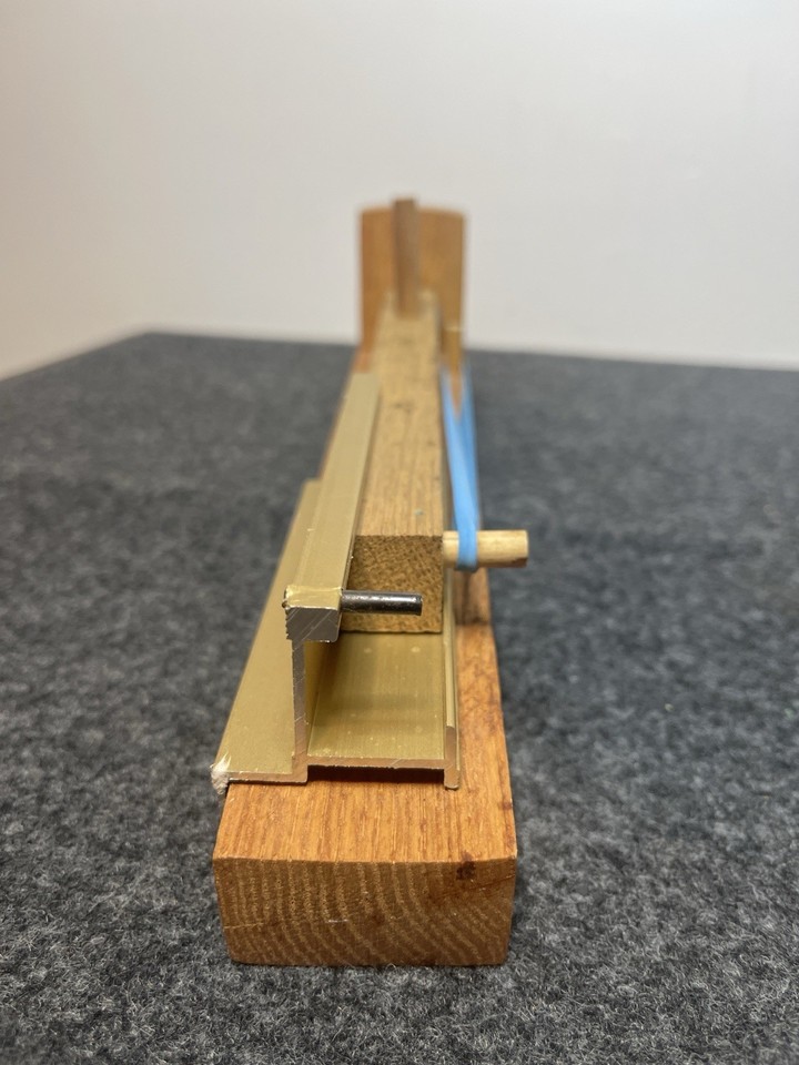 Vintage Wooden Inertia Impact Tool Sliding Block Mechanical Device ...