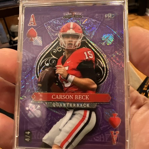 Carson Beck 2024 Wild Card 5 Card Draw ACE RC 4/4 Miami Hurricanes. 40 | eBay