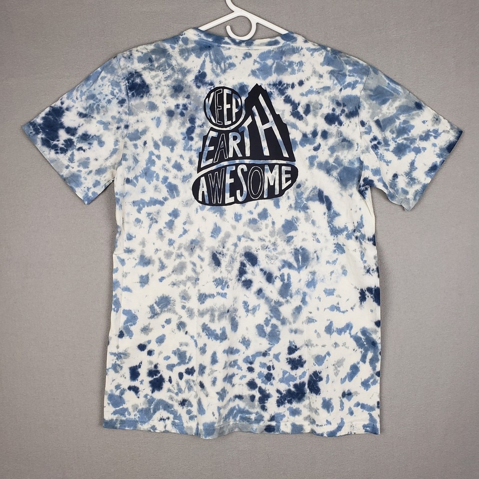Mountain Hardwear Women's Size L Keep Earth Awesome Graphic Tee Blue ...