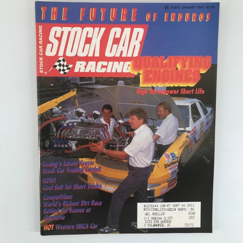 Stock Car Racing Magazine January 1991 Subscription Edition | eBay