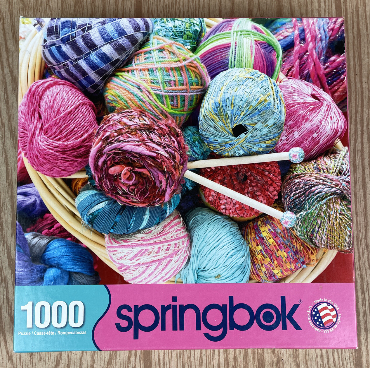 Springbok 1000 Piece Jigsaw Puzzle Knit Fit Knitting Yarn 2014 Made In ...