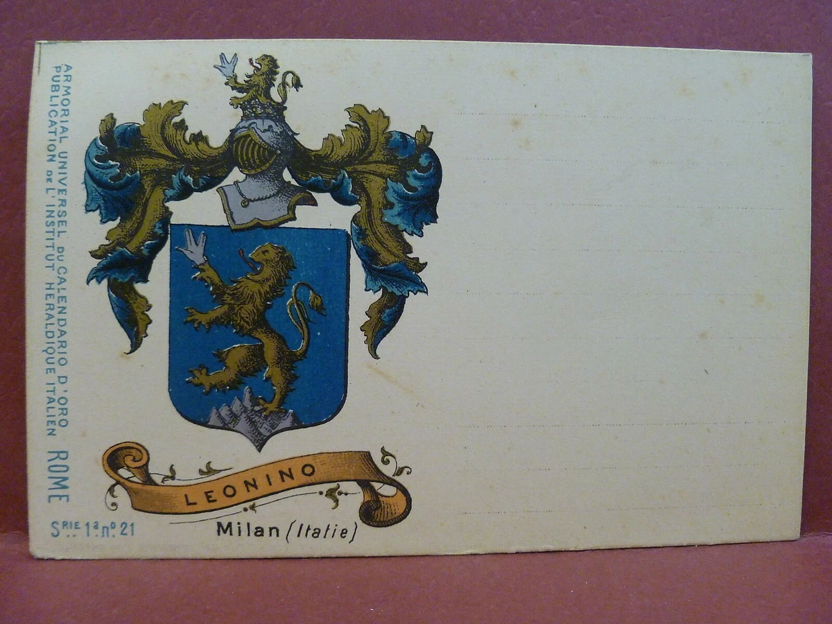 Italian Coat Of Arms Family Crests