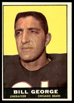 1961 Topps Bill George Chicago Bears #16 | eBay