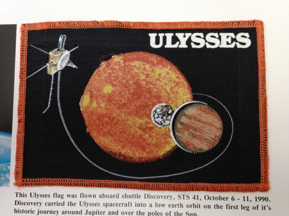 Space Shuttle Space Flown Flag STS-41 / ULYSSES SOLAR PROBE MISSION | eBay