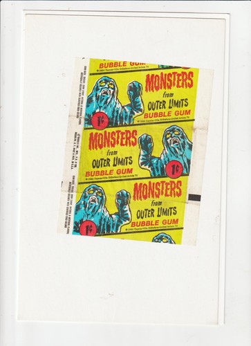 Monsters from OUTER LIMITS SCARCER 1 cent wrapper 1964 Topps | eBay