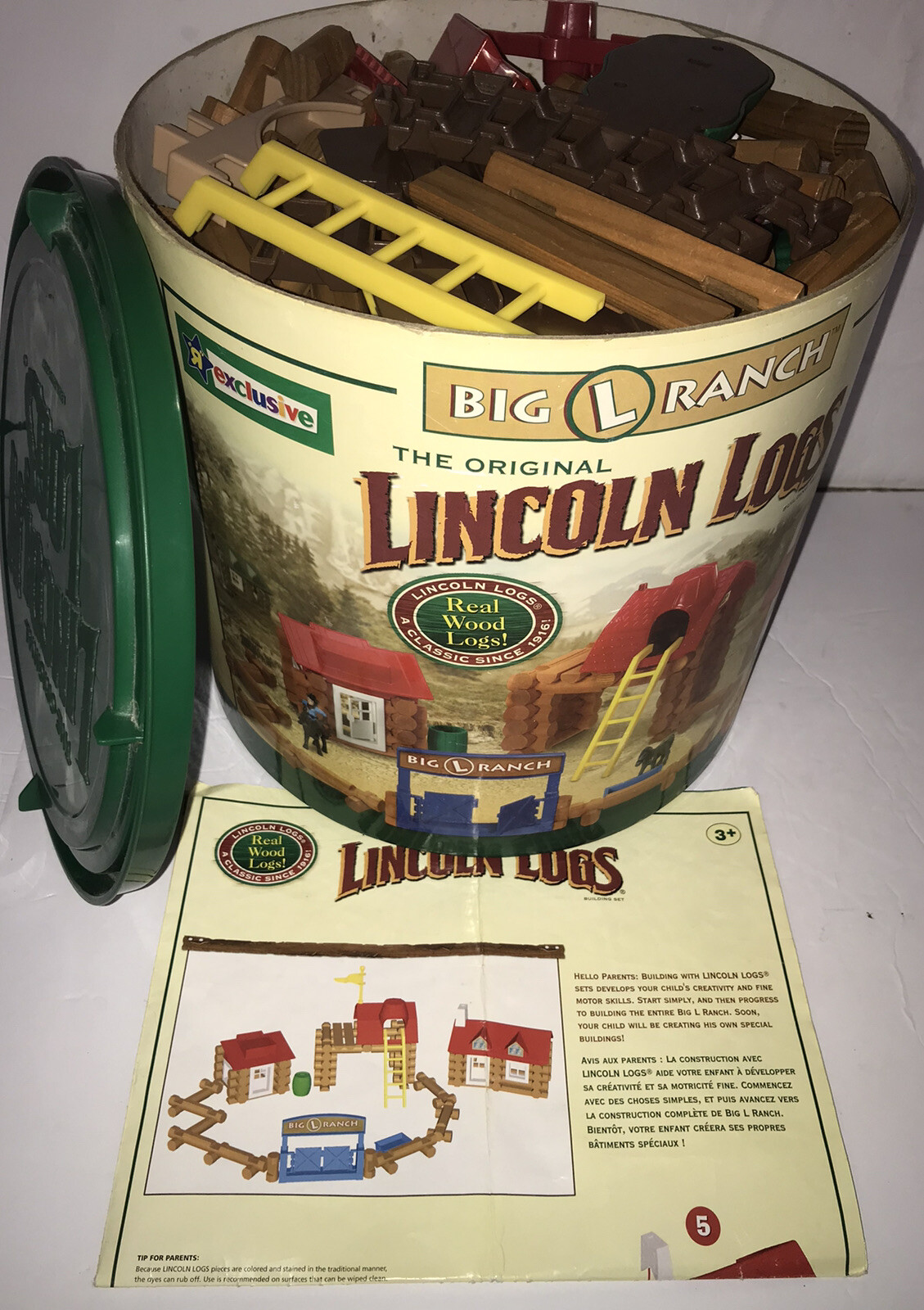 The Original Lincoln Logs Gold Mine Express Railroad And Big L Ranch ...