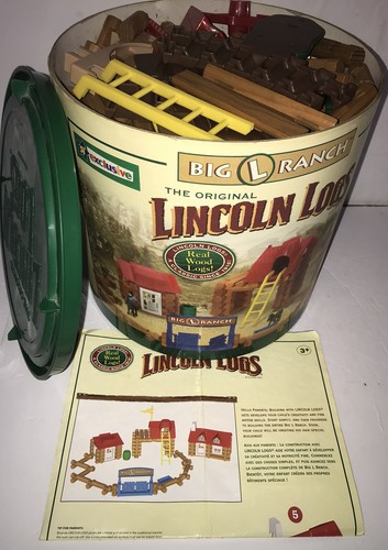 The Original Lincoln Logs Gold Mine Express Railroad And Big L Ranch ...
