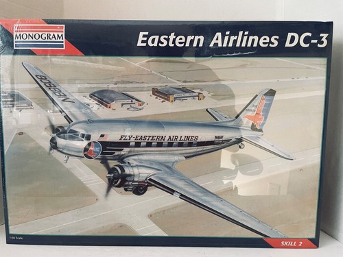 Monogram Eastern Airlines DC-3 Model Kit 1:48 Scale Sealed NIB Vintage ...