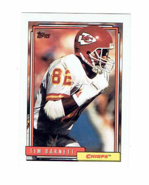 Tim Barnett Kansas City Chiefs WR #505 Topps 1992 Football Card | eBay