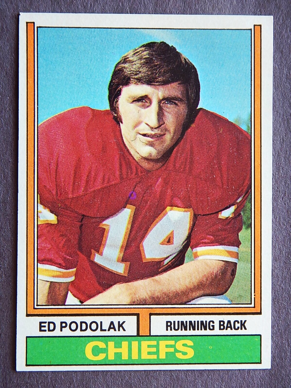 Ed Podolak #7 Topps 1974 Football Card (Kansas City Chiefs) VG | eBay