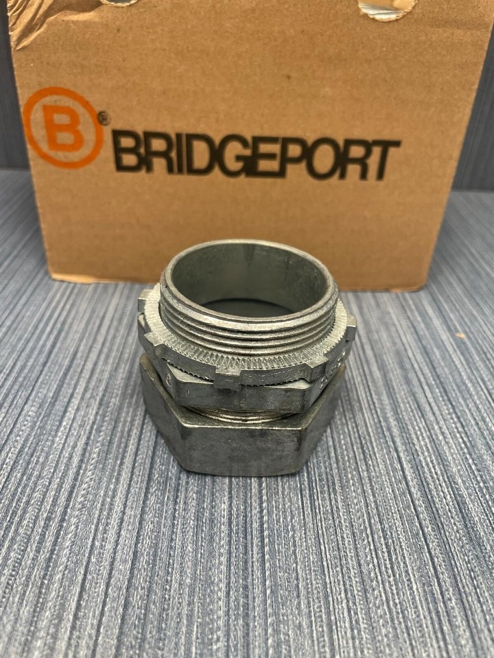 Lot of 10 x Bridgeport 254-DC2 1-1/2" Zinc EMT Connector 30781747152542 ...
