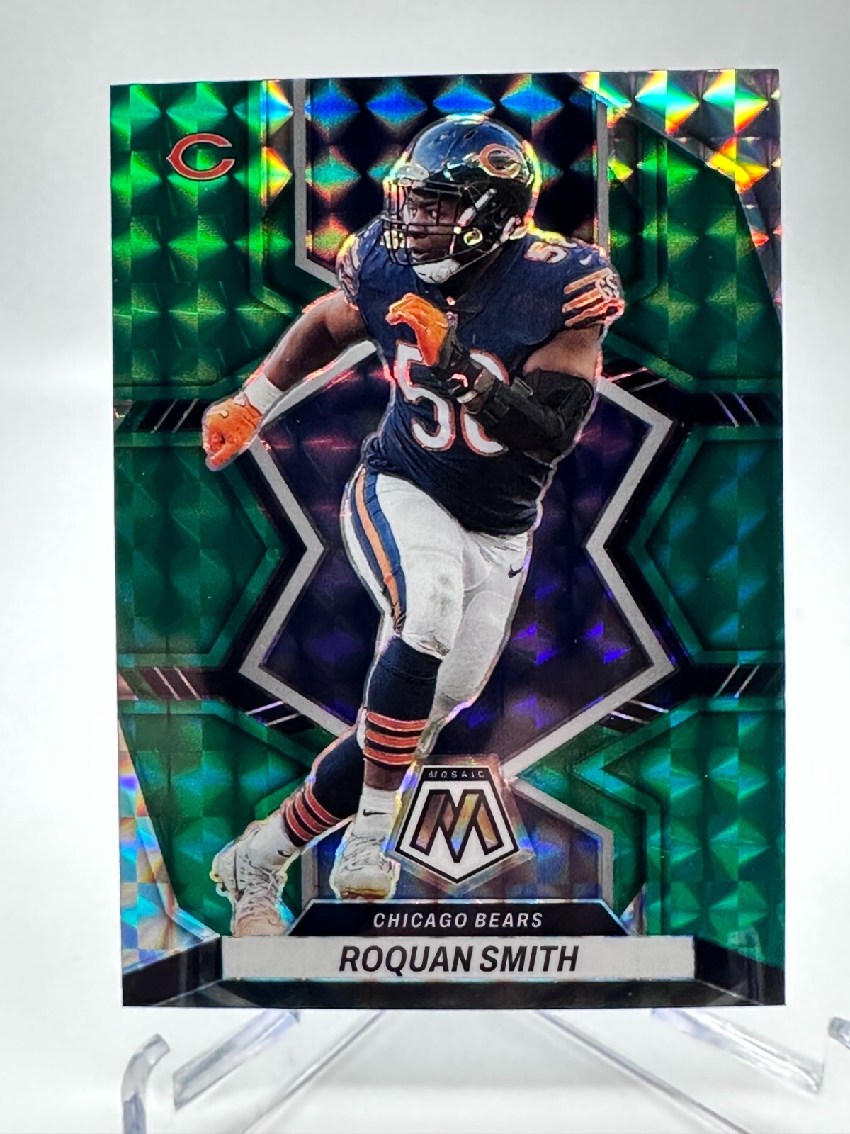 Roquan Smith GREEN MOSAIC PRIZM SP 2022 Panini Mosaic #37 | eBay