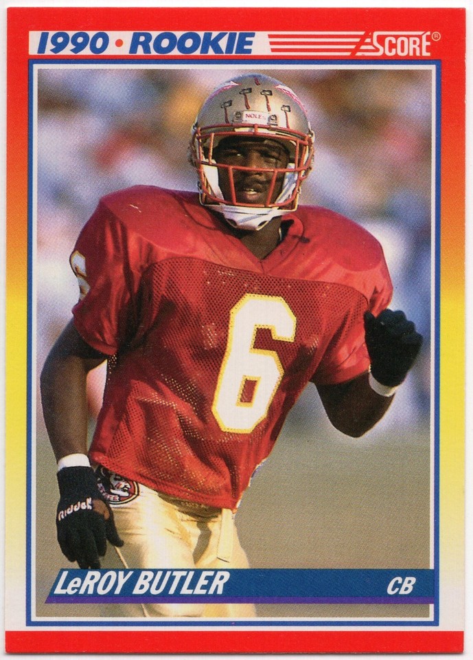 PB059 1990 Score #619 LeRoy Butler RC Green Bay Packers | eBay