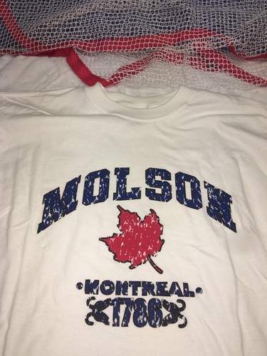 Molson Canadian Rare T-shirt Montreal Mint Medium Vintage c10 | eBay