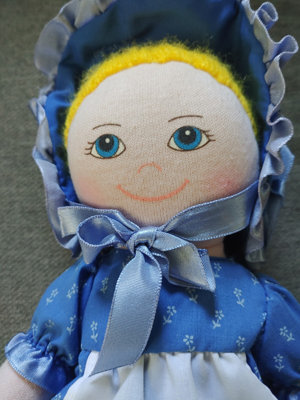 BLUE BONNET SUE plush doll 12" VINTAGE advertising 1986 Dakin Nabisco ...