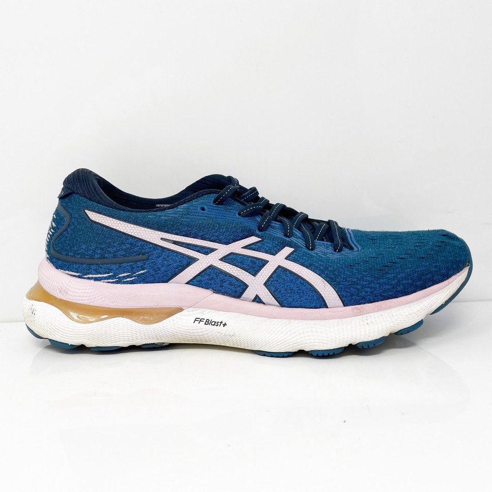 Asics Womens Gel Nimbus 24 1012B201 Blue Running Shoes Sneakers Size 10 ...