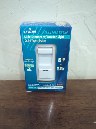 Leviton Illumatech IPM06-1LZ Low Voltage Slide Dimmer with Locator ...