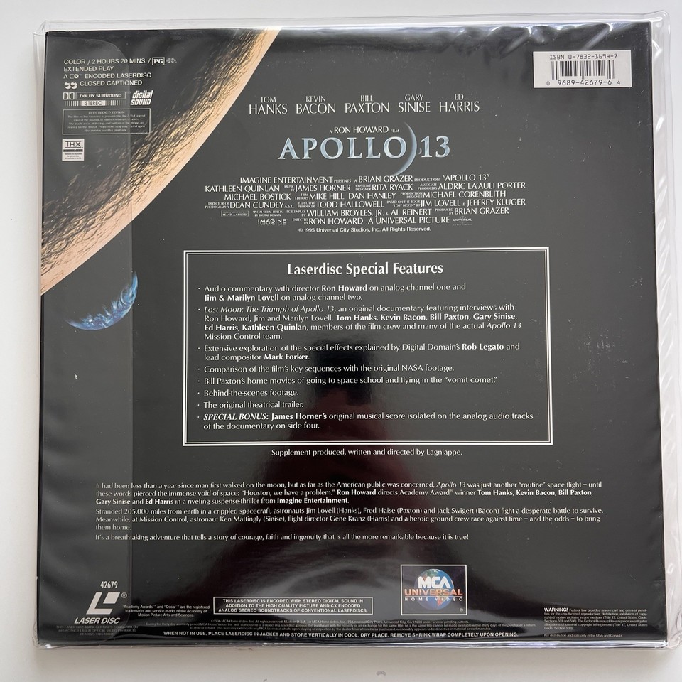Apollo 13 - Signature Collection 2-Disc Widescreen Laserdisc - Ex! | eBay