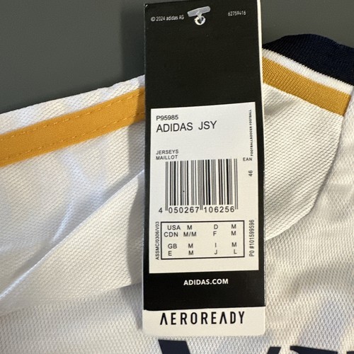 REAL MADRID CF 2023/2024 HOME FOOTBALL SHIRT JERSEY SIZE MED HR3796 ...