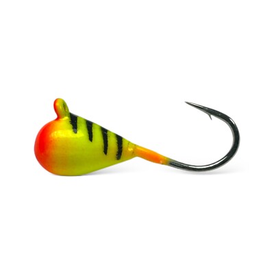 Ice Cold Pro, Tungsten Ice Fishing Jigs Bright Fire Tiger (5mm) | eBay