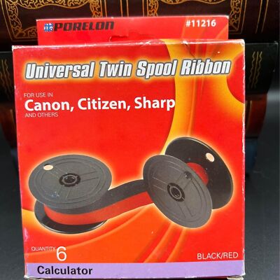 Universal Twin Spool 6pk Calculator Ribbon Canon Citizen Sharp | eBay