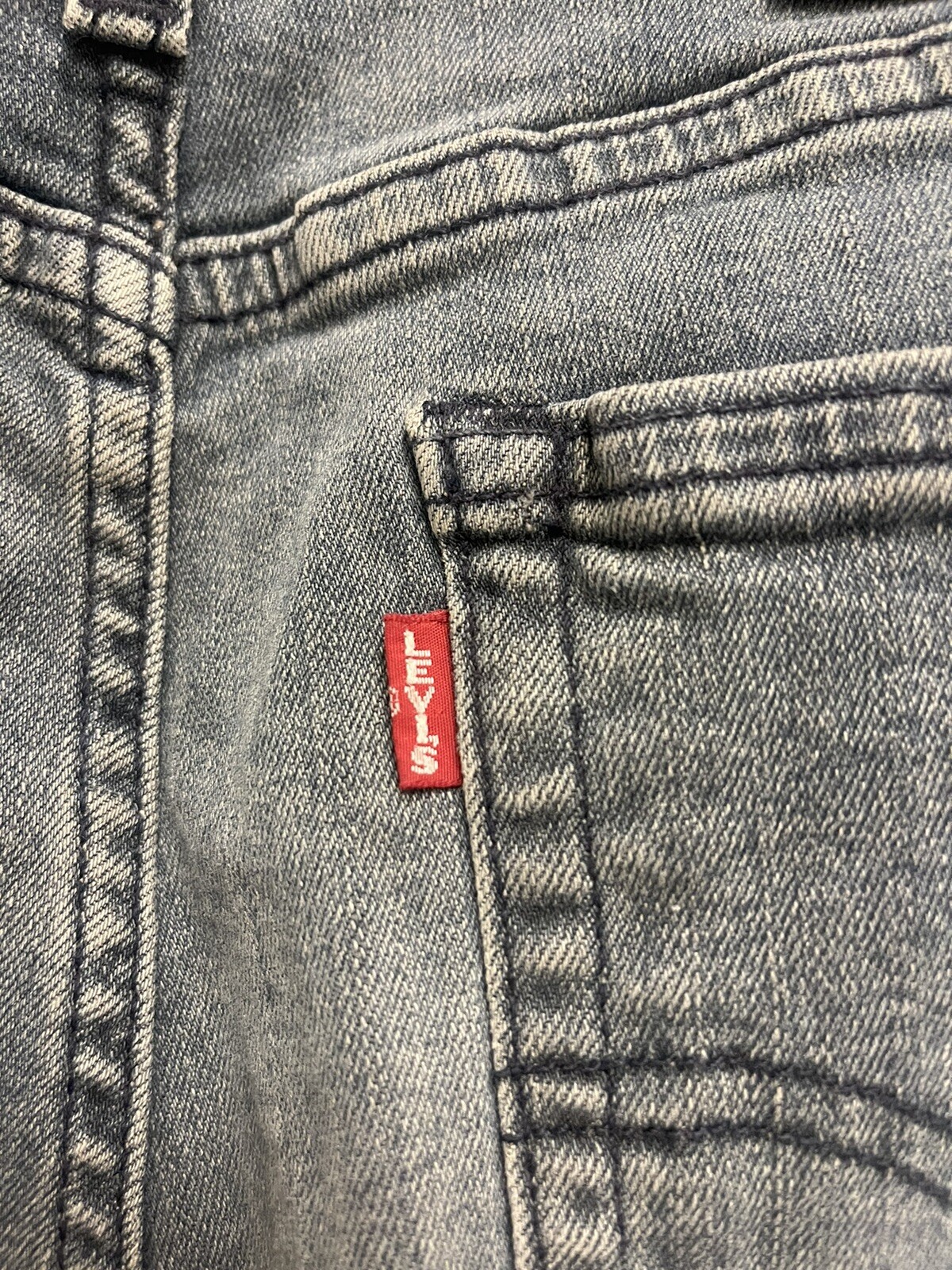 Levi's Premium Blue 510 Skinny Fit Flex Big E Leather… - Gem