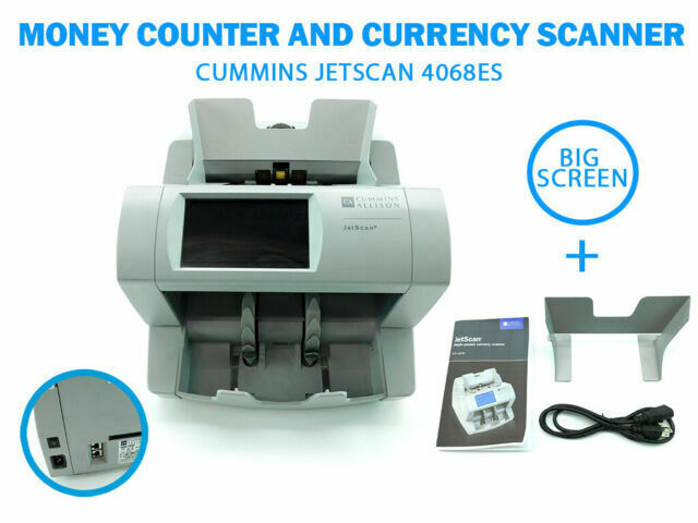 Cummins JetScan 4068ES One-Pocket Money Counter and Currency Scanner ...