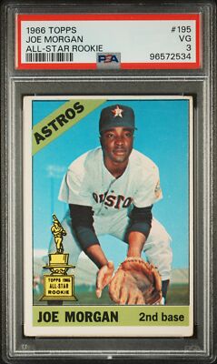 1966 Topps #195 Joe Morgan All-Star Rookie PSA 3 | eBay