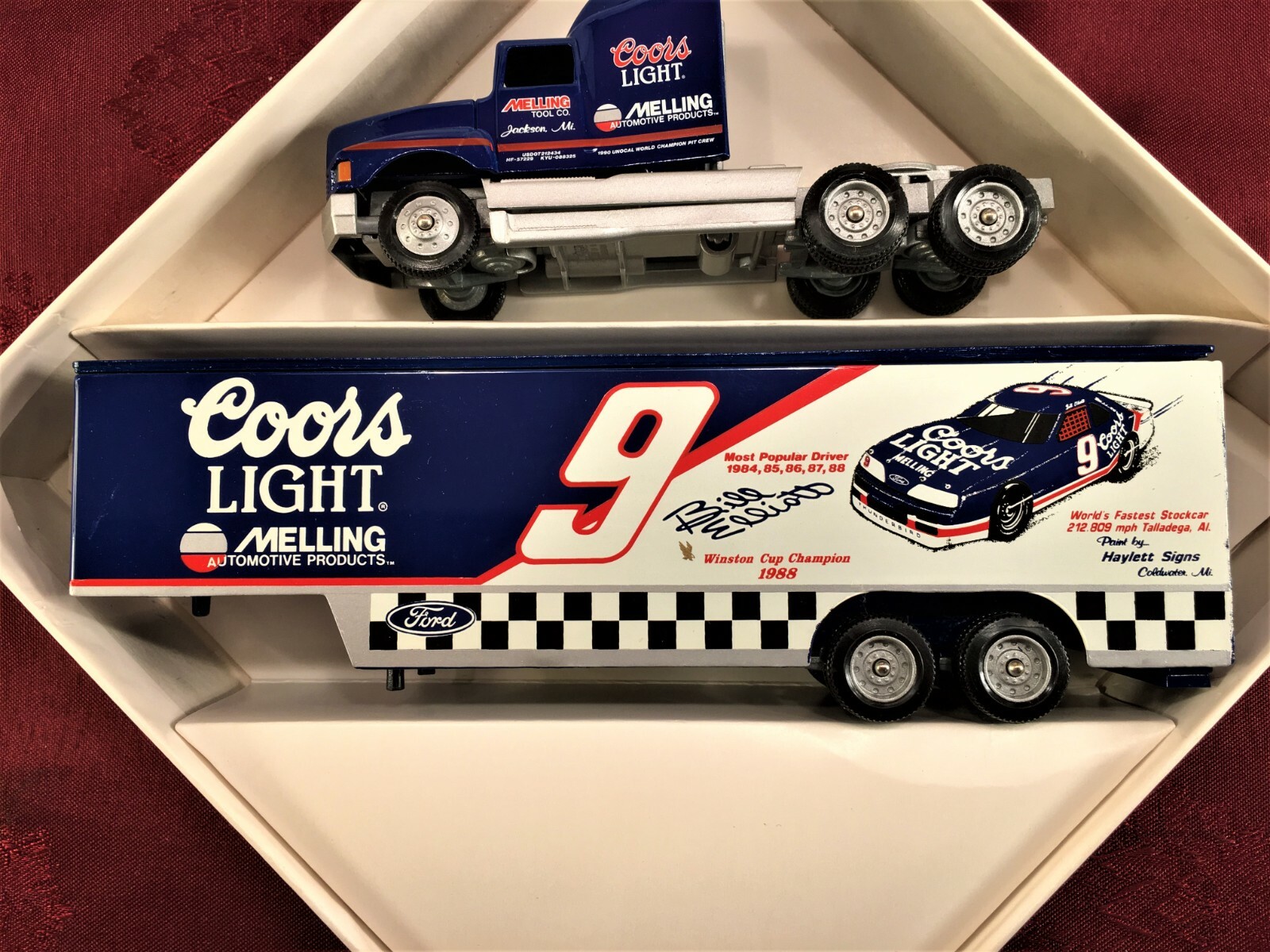 NASCAR BILL ELLIOTT #9 1991 Coors Light Melling Racing 1/64 Winross ...