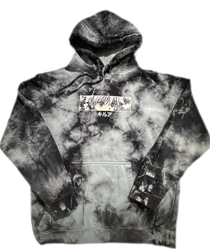 Hunter x Hunter Hypland Anime Killua Eye Box Logo Sweatshirt Hoodie Sz ...