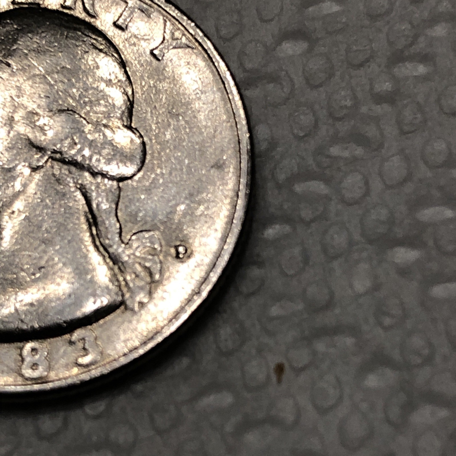 1983 P WASHINGTON QUARTER ERROR ! FILLED IN P MINT MARK ERROR#219 | eBay