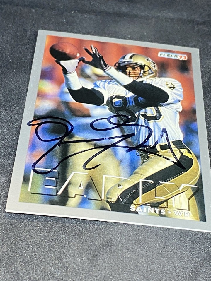 Quinn Early 1993 Fleer #188 New Orleans Saints Auto Autographed Signed ...