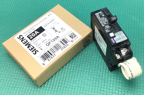 New Circuit Breaker Siemens QF120 QF120A 20 Amp 1 Pole 120V GFCI | eBay