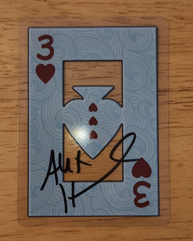 Autographed Alex Honnold clear playing card w/coa FREE SOLO ROCK ...