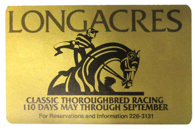1979 LONGACRES Pocket Wallet Calendar horse racing WASHINGTON | eBay