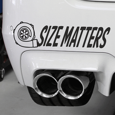 Big Exhaust Memes Big Turbo Car Sticker Turbo Size Matters Boost Turbo