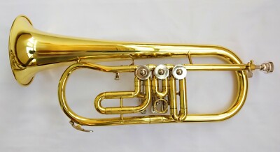 Funion Bb Flat Flugelhorn Set Bb Key Rotary Valves Water Key Gold ...