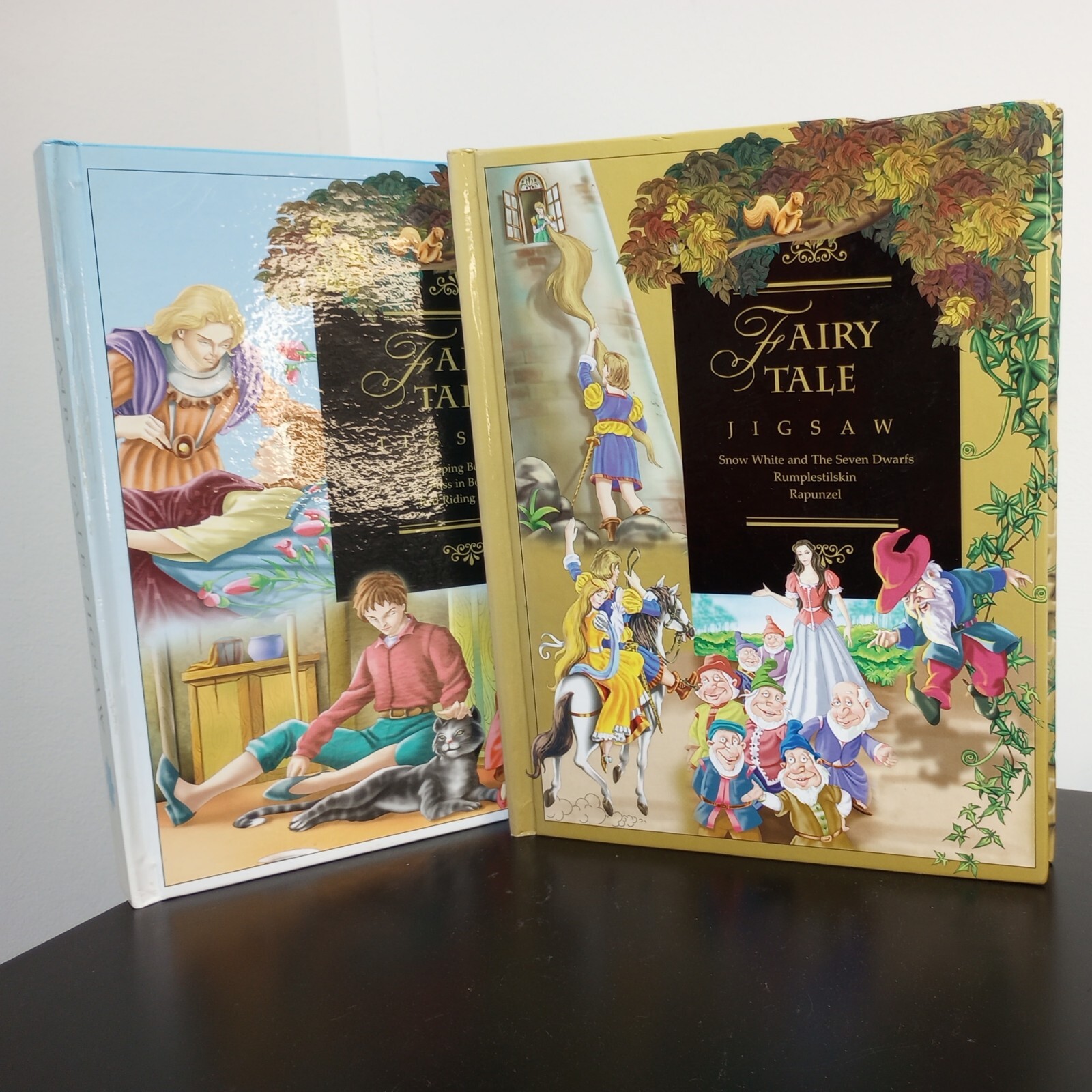 Fairy Tale Jigsaw Puzzles 2 Lot 12 6 Stories Snow White Rapunzel ...