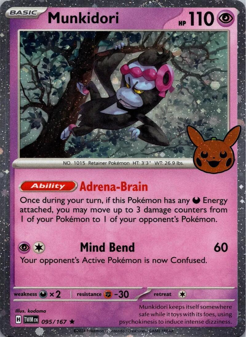 Munkidori (Cosmos Holo) 095/167 Trick or Trade Booster Bundle 2024 Holo ...