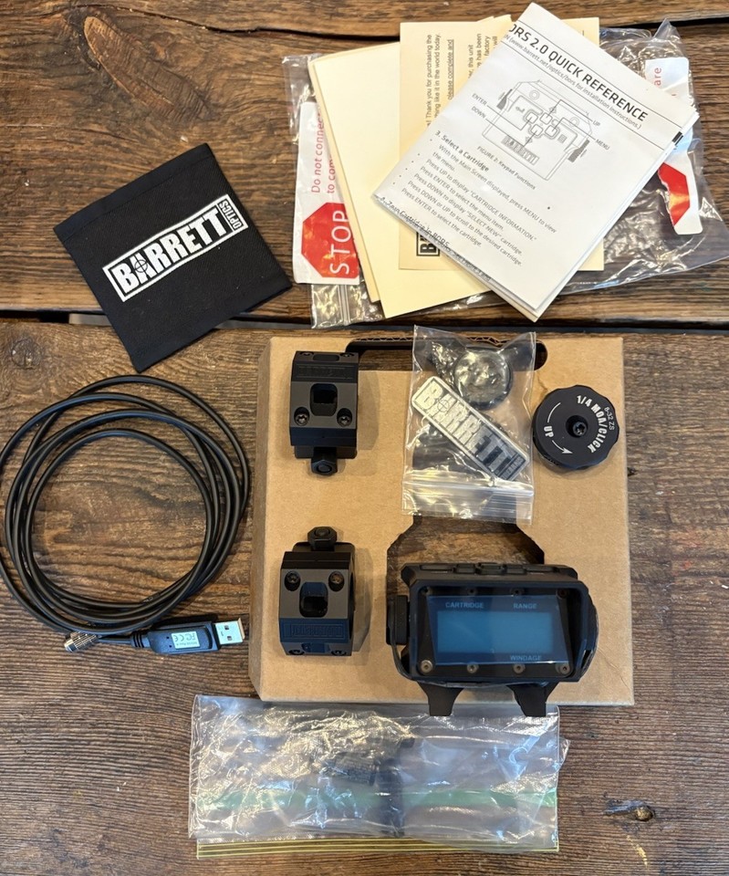 Barrett BORS V 2.0 Ballistic Computer Kit for Nightforce NXS 8-32 MOA ...