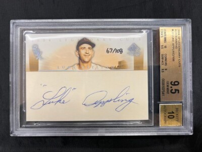 2004 SP Legendary Cuts Luke Appling Autographs #67/108 BGS 9.5 GEM MINT ...