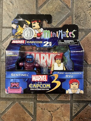 Marvel vs Capcom Minimates SENTINEL & FIRST APPEARANCE RYU TRU Wave 2 ...