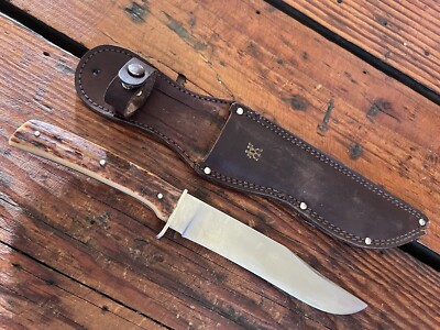 Vintage Friodur JA Henckels 602 Solingen Germany Stag Handle Hunting ...