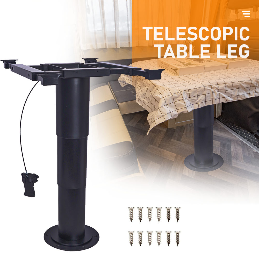 Telescopic Table Leg Adjustable Height Sliding System for RV Caravan ...