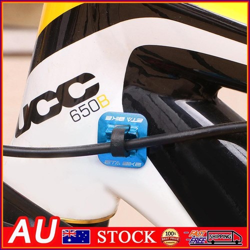 5pcs Bike Brake Cable Guide Clips Aluminium Alloy C Buckles Clamp (Blue ...