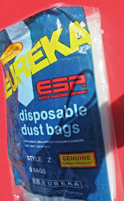 One Genuine Eureka ESP Disposable Dust Bag, Style Z - Open Pack ONE Bag ...