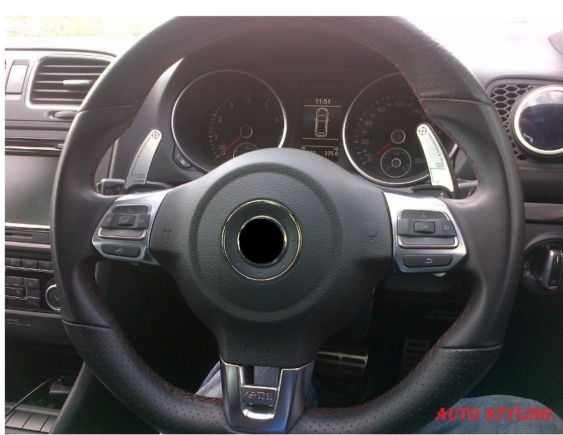 Silver Paddle Shift Extensions For Audi Steering Wheel Shifters Gear ...