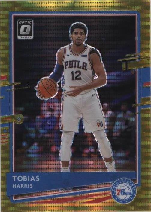 2020-21 Panini Donruss Optic - Tobias Harris #145 Gold Pulsar Prizm /10 ...