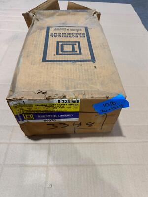 Square D D223nrb 2 pole 100 Amp 240v Fusible Safety Switch Disconnect ...